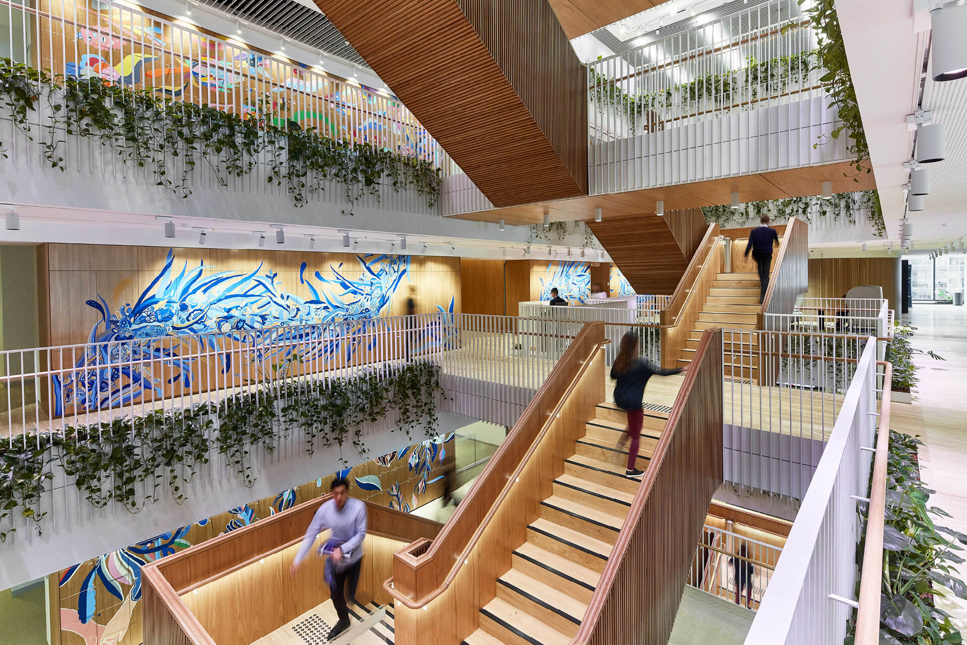 Hand-painted murals at AMP’s Melbourne Quarter! - THERE